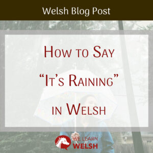 How to say “It’s raining” in Welsh - We Learn Welsh