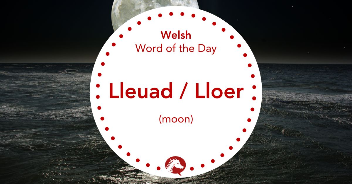 Welsh Word of the Day: Lleuad / Lloer (moon) - We Learn Welsh