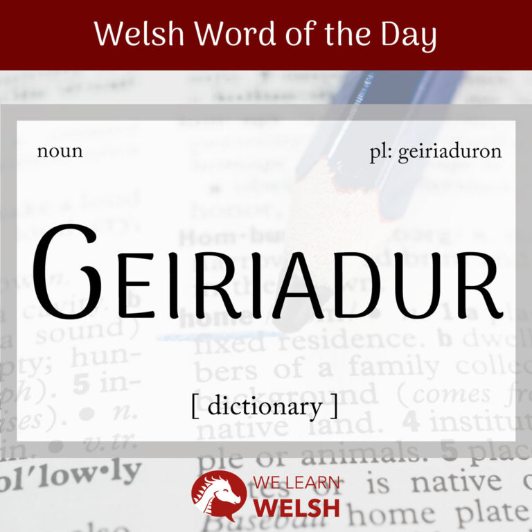 Welsh Word of the Day: Geiriadur (dictionary) - We Learn Welsh