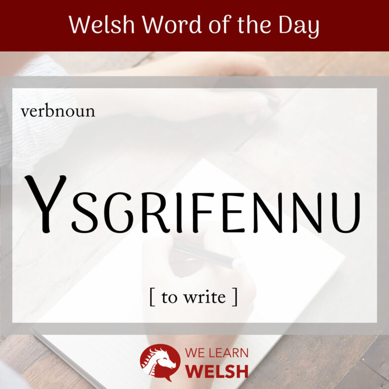 Welsh Word of the Day: Ysgrifennu (to write) - We Learn Welsh