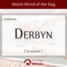 Welsh Word of the Day: Derbyn (to receive) - We Learn Welsh