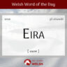 Welsh Word of the Day: Eira (snow) - We Learn Welsh