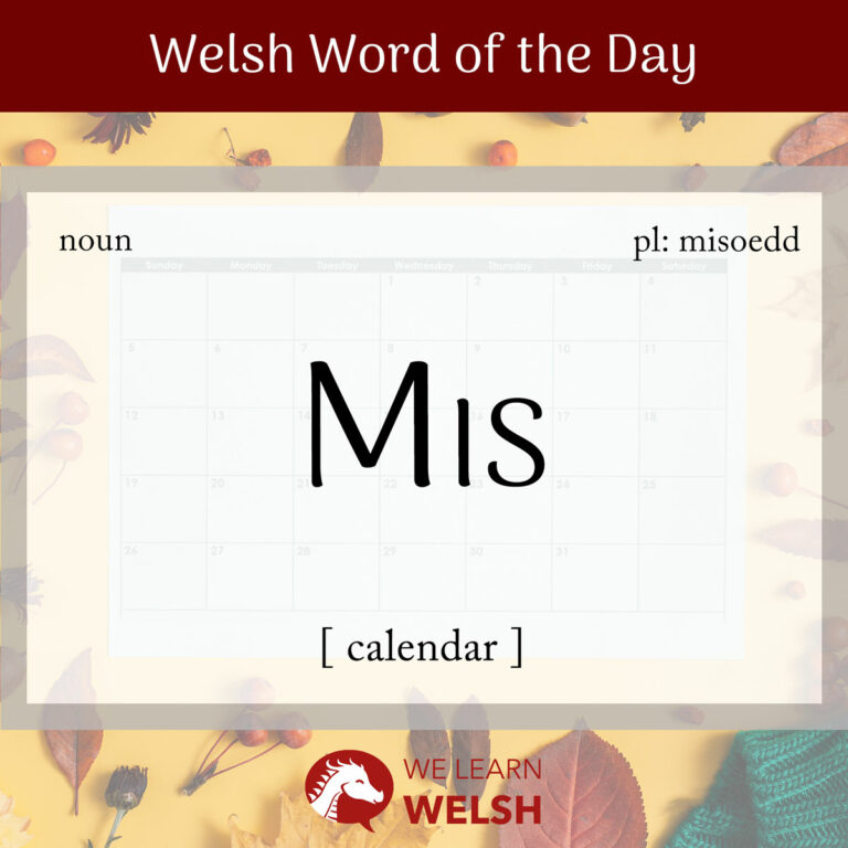 Welsh Word of the Day: Mis (month) - We Learn Welsh