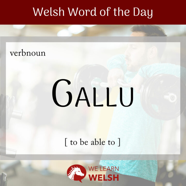Welsh Word of the Day: Gallu (to be able to / can) - We Learn Welsh