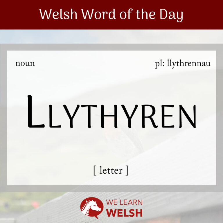 Welsh Word of the Day: Llythyren (letter) - We Learn Welsh