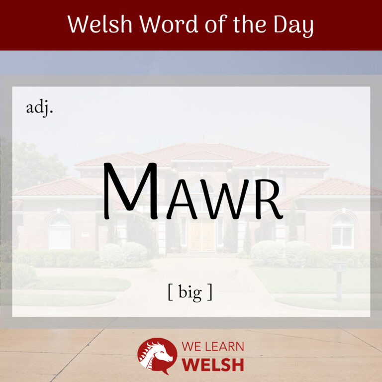 Welsh Word of the Day: Mawr (big) - We Learn Welsh