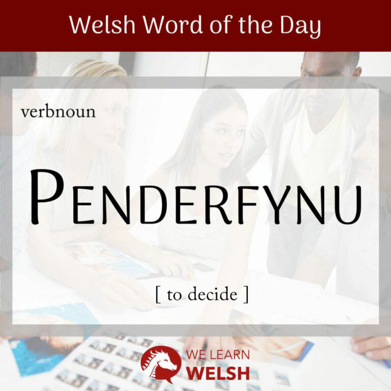 Welsh Word of the Day: Penderfynu (to decide) - We Learn Welsh